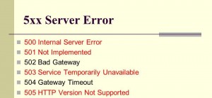 What are the types of HTTP server errors and how to fix them?